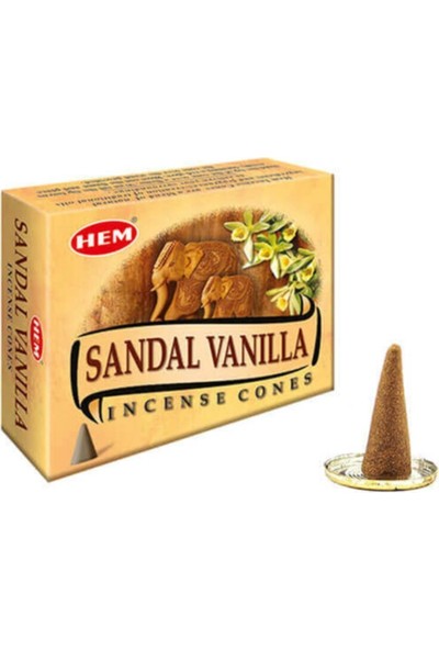 Hem Tütsü Sandal Vanilya Buhur Konik Tütsü