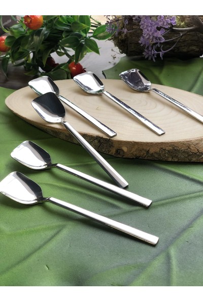 Vizyon Antalya 6'lı Gümüş Dondurma Kaşığı