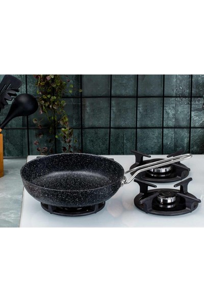 Taç Black Edition Granit Tava 30 cm Siyah | TAC-3553 Taç Black Edition Granit Tava 30 cm Siyah | TAC-3553