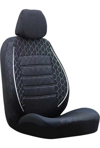 GOF Ford Tourneo Connect Koltuk Kilifi Gof Siyah-Beyaz GOF Ford Tourneo Connect Koltuk Kilifi Gof Siyah-Beyaz