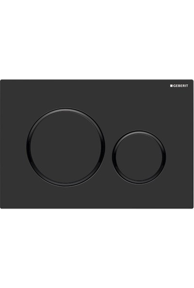 Geberit SIGMA20 115.882.DW.1 Kumanda Kapağı,çift Basmalı,siyah/mat Siyah/siyah