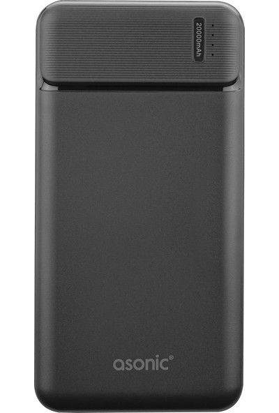 Asonic AS-P20 20000MAH 2*usb Output Powerbank Siyah Taşınabilir Pil Şarj Cihazı Asonic AS-P20 20000MAH 2*usb Output Powerbank Siyah Taşınabilir Pil Şarj Cihazı