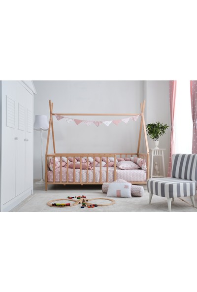 Baby Soft My Home Pink Örgü Montessori Uyku Seti Baby Soft My Home Pink Örgü Montessori Uyku Seti