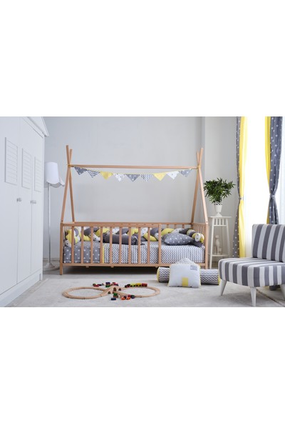 Baby Soft My Home Grey Örgü Montessori Uyku Seti Baby Soft My Home Grey Örgü Montessori Uyku Seti