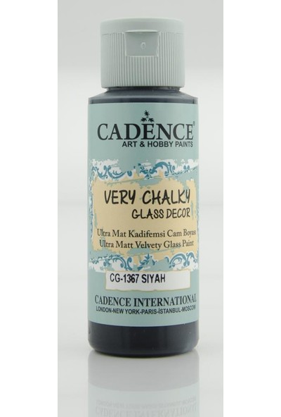Cadence Very Chalky Glass CG-1367 Siyah Cadence Very Chalky Glass CG-1367 Siyah