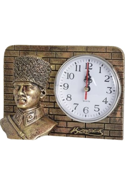 7/24 Hediye Ofis Makam Odası Atatürk Biblo Saat Masa Saat 7/24 Hediye Ofis Makam Odası Atatürk Biblo Saat Masa Saat