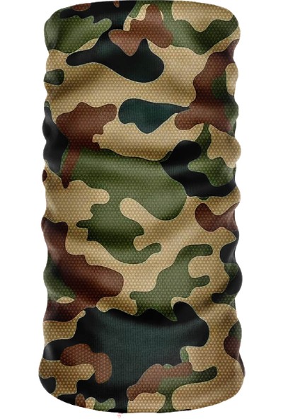 Hk Motors Kamuflaj Desenli Yeşil Renkli Buff