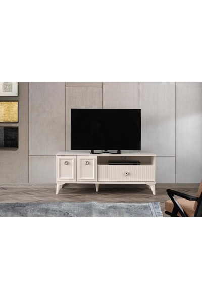 Sivas Gözde Mobilya Dolaplı Çekmeceli Tv Sehpası 132CM