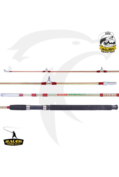 Bauer Crystal Iki Parça Dolgu Şeffaf Olta Kamışı 150 cm