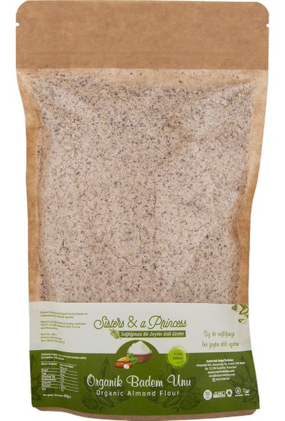 Sisters & a Princess Organik Badem Unu (400 gr)