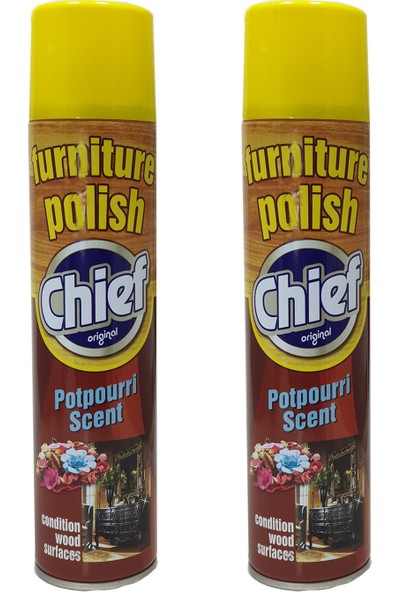 Chief Mobilya Cilası,ahşap Parlatıcı 300 ml 2 'li