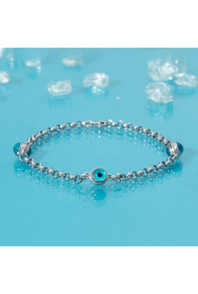 Gümüş Pazarım Halka Zincir Gümüş Bileklik