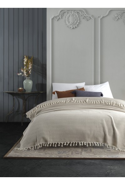 Lux Touch | Azure Bej Çift Kişilik Pike | 200 x 230 cm | Yatak Örtüsü | Koltuk Örtüsü | Pamuklu Lux Touch | Azure Bej Çift Kişilik Pike | 200 x 230 cm | Yatak Örtüsü | Koltuk Örtüsü | Pamuklu