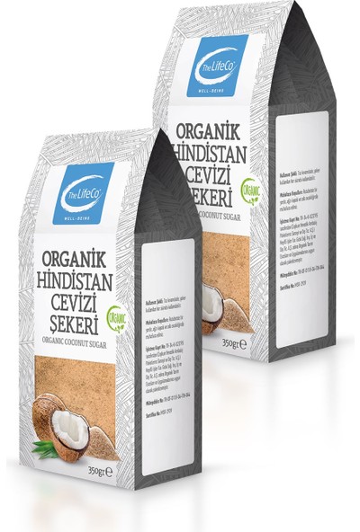 TheLifeCo Thelifeco Organik Hindistan Cevizi Şekeri 2 x 300 gr