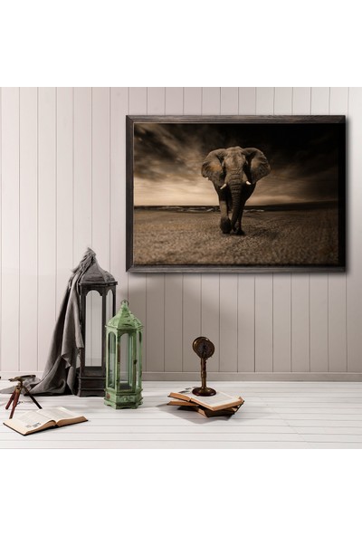 Bystag Ahşap Tablo Strong Elephant