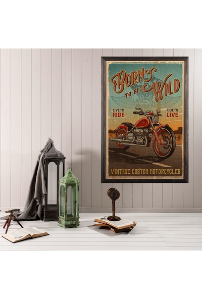 Bystag Ahşap Tablo Born To Be Wild