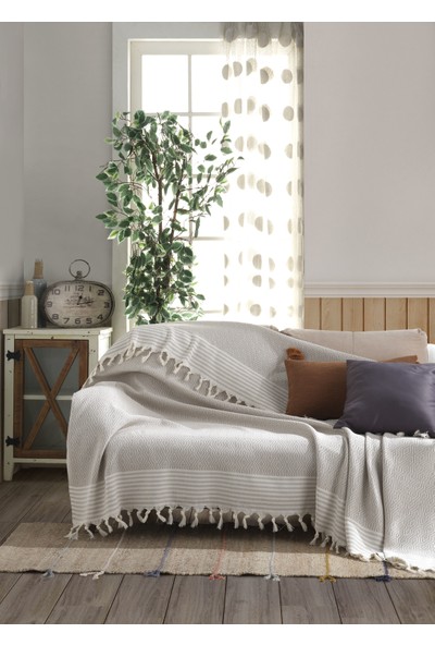 Lux Touch | Riga | Bej Dokuma Koltuk Örtüsü | Koltuk Şalı | 170X220 cm | Çekyat Örtüsü | Pamuklu Lux Touch | Riga | Bej Dokuma Koltuk Örtüsü | Koltuk Şalı | 170X220 cm | Çekyat Örtüsü | Pamuklu