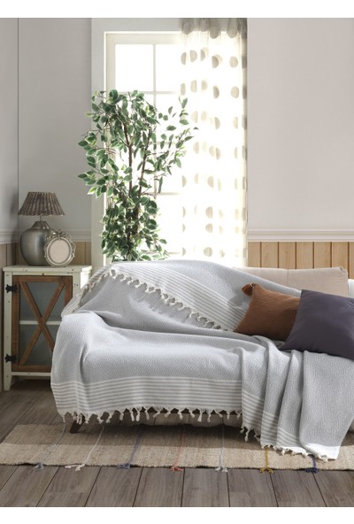 Lux Touch | Riga | Gri Dokuma Koltuk Örtüsü | Koltuk Şalı | 170X220 cm | Çekyat Örtüsü | Pamuklu Lux Touch | Riga | Gri Dokuma Koltuk Örtüsü | Koltuk Şalı | 170X220 cm | Çekyat Örtüsü | Pamuklu