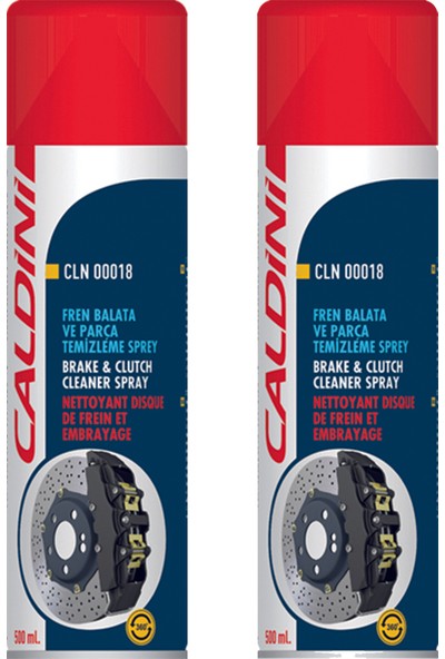 Caldini Fren Balata ve Parça Temizleme Sprey 500 ml X2 Caldini Fren Balata ve Parça Temizleme Sprey 500 ml X2