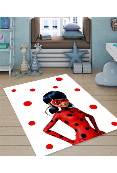 Showy Baby Uğur Böceği Desenli Çocuk Odası Halısı