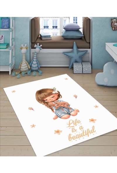 Showy Baby Minik Ceylan Desenli Çocuk Odası Halısı Showy Baby Minik Ceylan Desenli Çocuk Odası Halısı