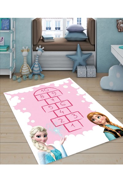 Showy Baby Elsa Desenli Seksek Çocuk Oyun Halısı