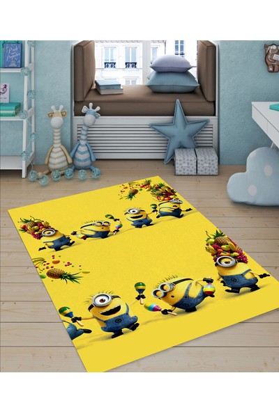 Showy Baby Minyonlar Desenli Çocuk Odası Halısı