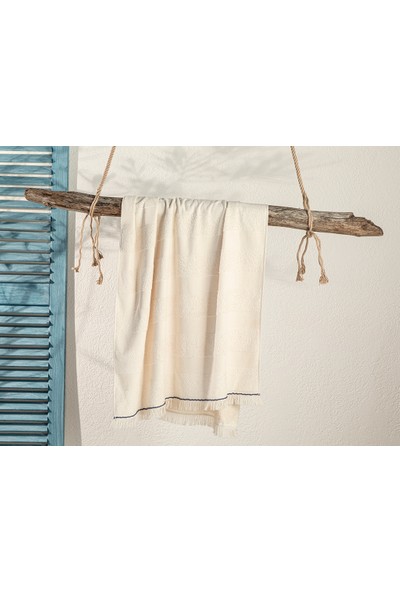 English Home Natura Yıkamalı Plaj Havlusu 80X150 cm Bej