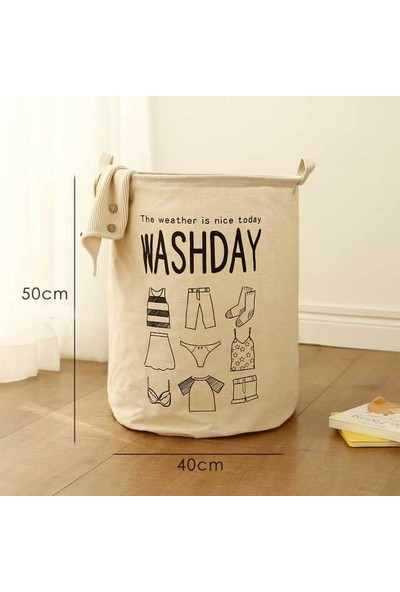 Lyn Home & Decor Washday Çok Amaçlı Sepet 40 x 50