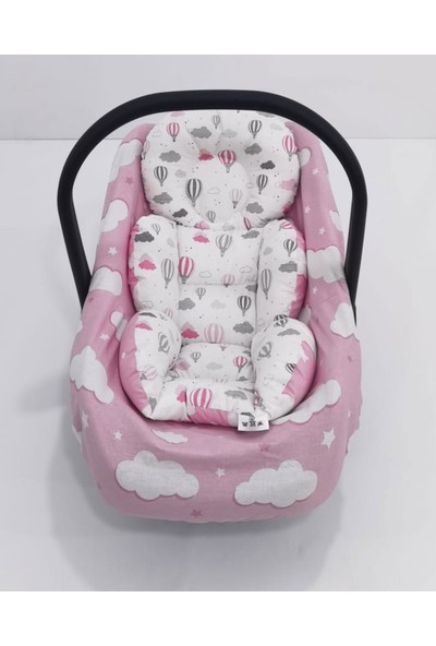 Mordesign Ortopedik Puset Minderi ve Çarşaf 2' li Set, Bulut Pembe Mordesign Ortopedik Puset Minderi ve Çarşaf 2' li Set, Bulut Pembe