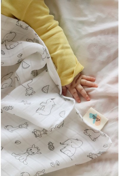 Zubu Müslin Bebek Battaniyesi – Müslin Örtü –bambu Zubu Müslin Bebek Battaniyesi – Müslin Örtü –bambu