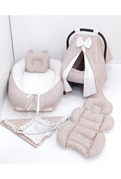 Mordesign 6 Parça Babynest Set V12 Açık Kahve Mordesign 6 Parça Babynest Set V12 Açık Kahve