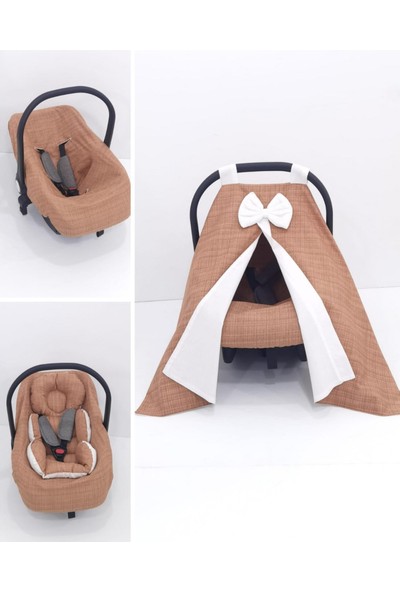 Mordesign Askı Stil Gökkuşağı Puset Minder, Örtü ve Çarşaf 3' lü Set Kahverengi Mordesign Askı Stil Gökkuşağı Puset Minder, Örtü ve Çarşaf 3' lü Set Kahverengi