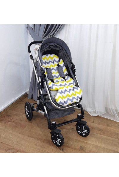 Mordesign Zigzag Bebek Arabası Minderi Sarı Mordesign Zigzag Bebek Arabası Minderi Sarı