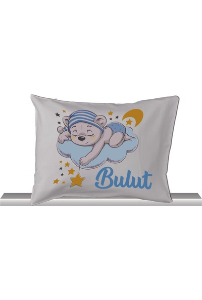 Pia Baby 2001 Isme Özel Ayıcıklı Bebek Yastık Kılıfı
