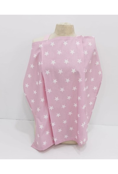 Mordesign Yıldız Emzirme Örtüsü Pembe
