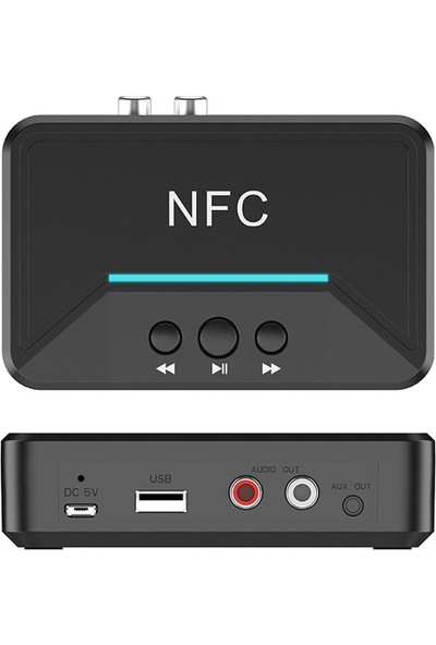 Nhr Nfc Bluetooth 5.0 Alıcı 3.5mm Aux Stereo USB Ses Adaptörü