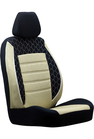 GOF Renaultk 12 Koltuk Kilifi Gof Siyah-Bej