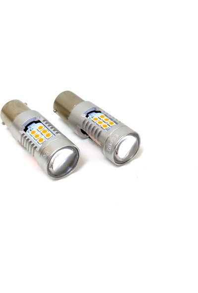 Femex Platinum P21W 1156 Tek Duy LED Ampul Koyu Turuncu Mercekli Femex Platinum P21W 1156 Tek Duy LED Ampul Koyu Turuncu Mercekli