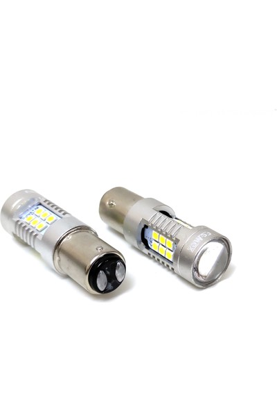 Femex Platinum P21W 1157 Çift Duy LED Ampul Beyaz Mercekli 6000K Femex Platinum P21W 1157 Çift Duy LED Ampul Beyaz Mercekli 6000K