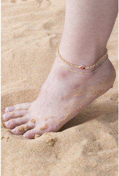 Sortie Accessories Uğur Böceği Figürlü Halhal 032 Sortie Accessories Uğur Böceği Figürlü Halhal 032