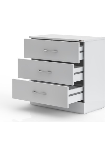 Abre VM-683 Beyaz Şifonyer