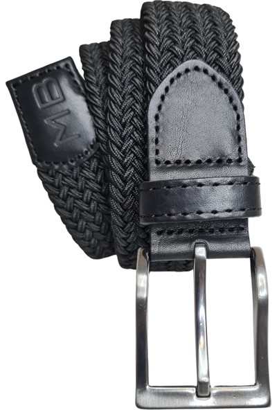 MB Aksesuar Elastik Örgü Erkek Kemeri