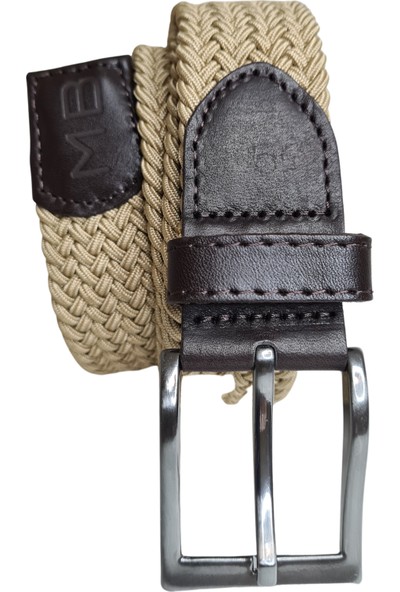 MB Aksesuar Elastik Örgü Erkek Kemeri