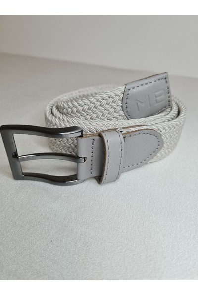 MB Aksesuar Elastik Örgü Erkek Kemeri