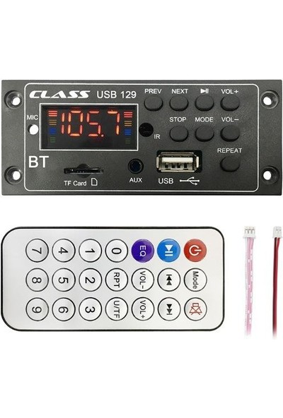 Class USB 129 Oto Teyp USB / Aux / Sd Ekranlı Çevirici Kart Board 12 Volt Class USB 129 Oto Teyp USB / Aux / Sd Ekranlı Çevirici Kart Board 12 Volt