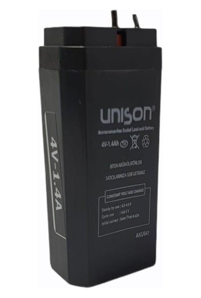 Unison 4V 1.4AH Akü 28X37X81MM