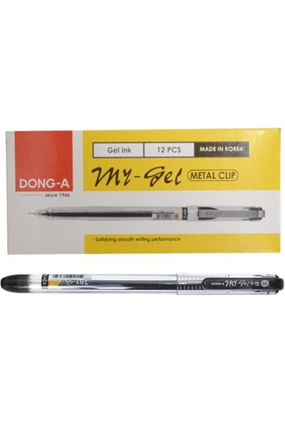 Dong-A My-Gel İğne Uçlu Kalem Siyah 0,5 mm