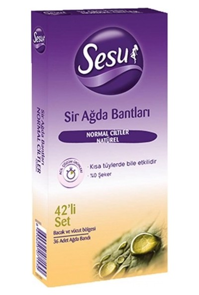 Sesu Sir Ağda Bantları Normal Ciltler Için 42'li Sesu Sir Ağda Bantları Normal Ciltler Için 42'li