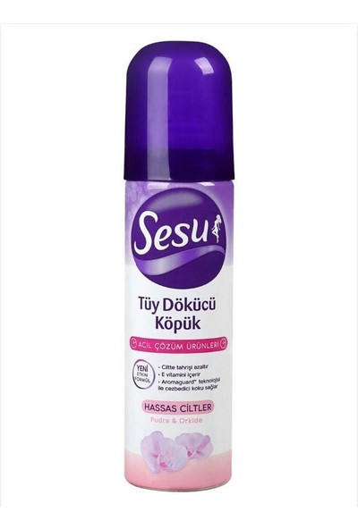 Sesu Tüy Dökücü Köpük Hassas Cilt 150ML